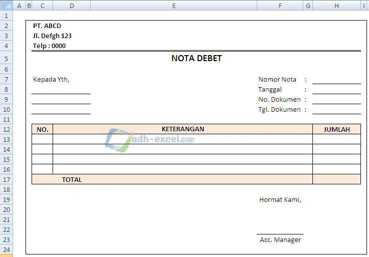 Nota Debit: Pengertian, Contoh, Fungsi dan Cara Membuatnya
