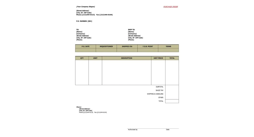 Contoh Surat Purchase Order: Panduan dan Format Terbaru