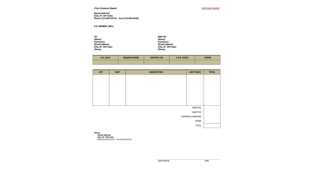 Contoh Surat Purchase Order: Panduan dan Format Terbaru