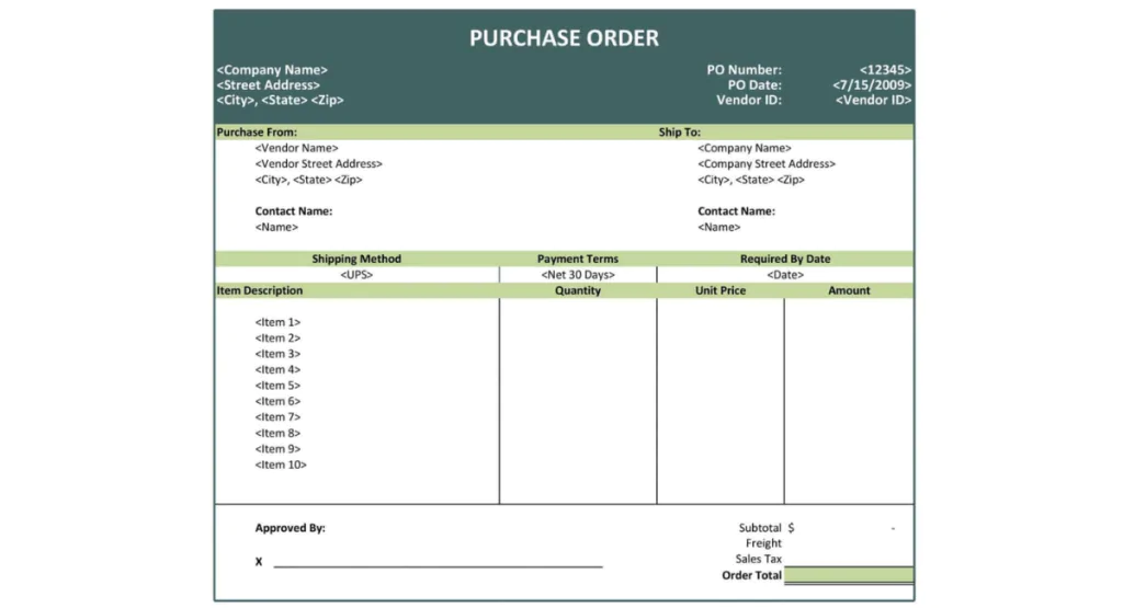 Download Contoh Surat Purchase Order (PO) Bisnis Terbaru