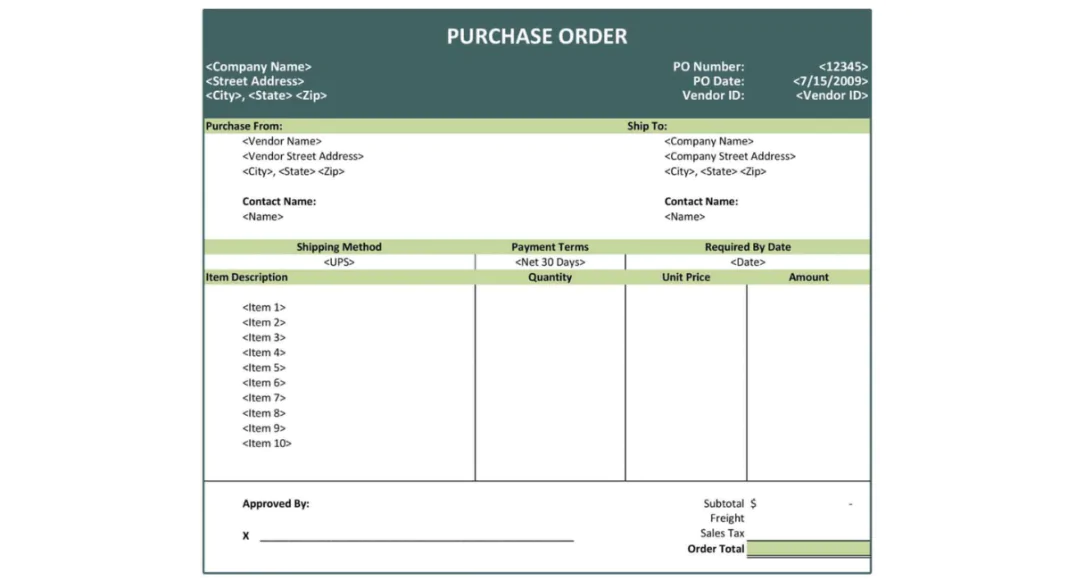 Download Contoh Surat Purchase Order (PO) Bisnis Terbaru