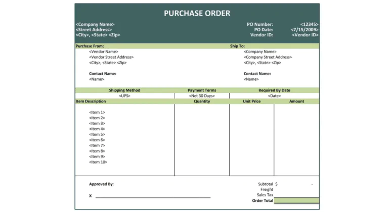 Download Contoh Surat Purchase Order (PO) Bisnis Terbaru