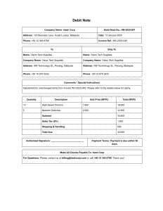 Debit Note: What Is It and How Does it Work?